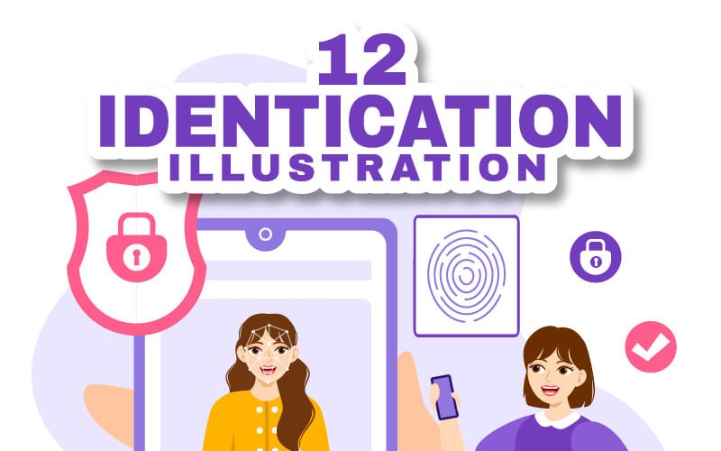 12 Identification Card Illustration #336170 - TemplateMonster