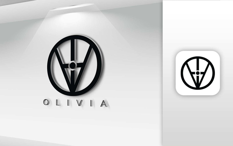 OLIVIA Name Letter Logo Design - Identidad de marca
