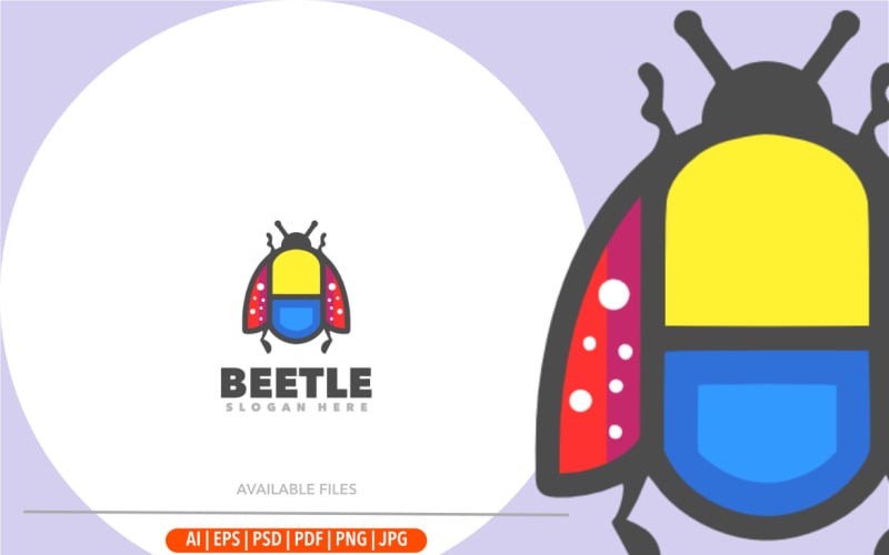 Beetle capsule logo simple design #336234 - TemplateMonster