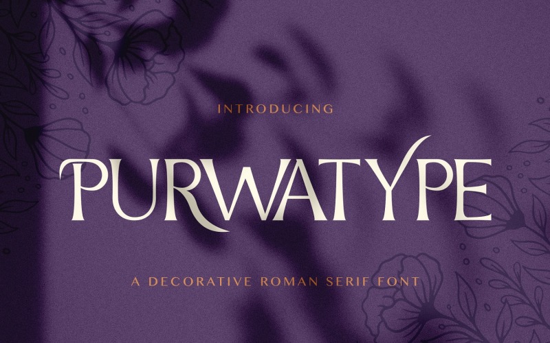 PURWATYPE - Roman Serif Font #336279 - TemplateMonster