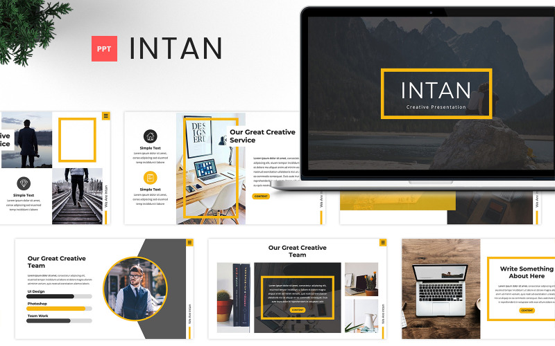 Intan – Kreatives PowerPoint #336335 - TemplateMonster