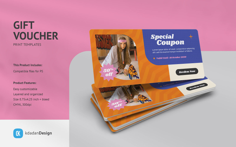 Gift Voucher PSD Templates Vol 092 #336599 - TemplateMonster