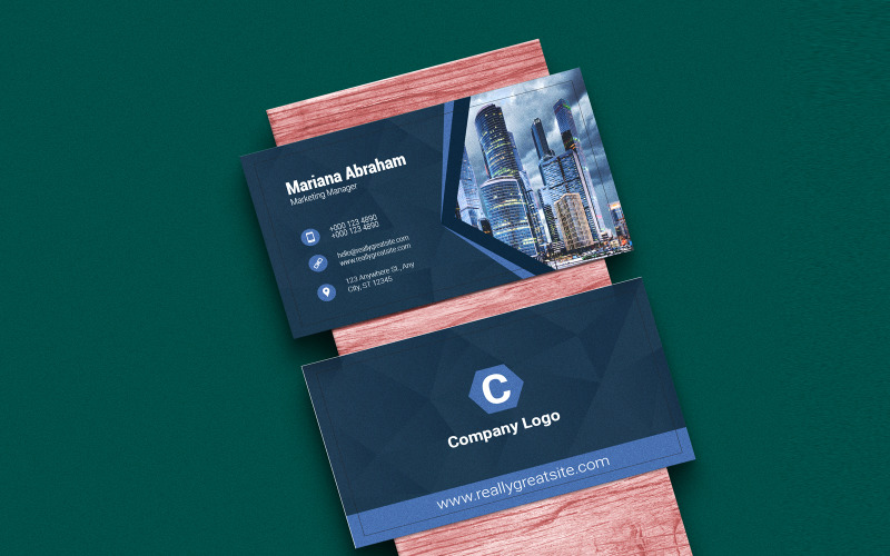 Creative Business Card for Marketing - TemplateMonster