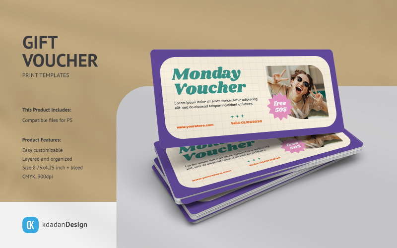 Gift Voucher PSD Templates Vol 093 #336725 - TemplateMonster