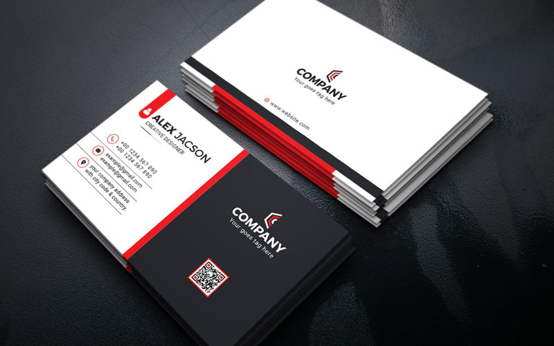 Corporate Business Card Vol_210 #336827 - TemplateMonster