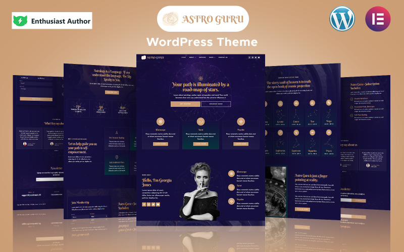 15+ 占星术 WordPress 主题 - 2023 年适用于 Jyotish 和星座的最佳 WP 模板