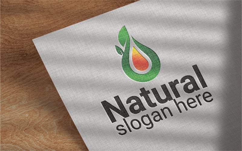 Natural Business Vector Logo Design Template