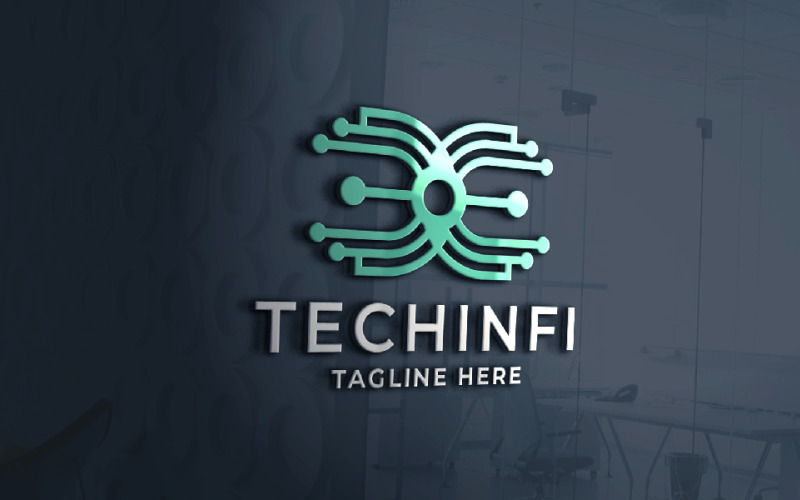 Tech Infinity Pro Logo Template #337038 - TemplateMonster