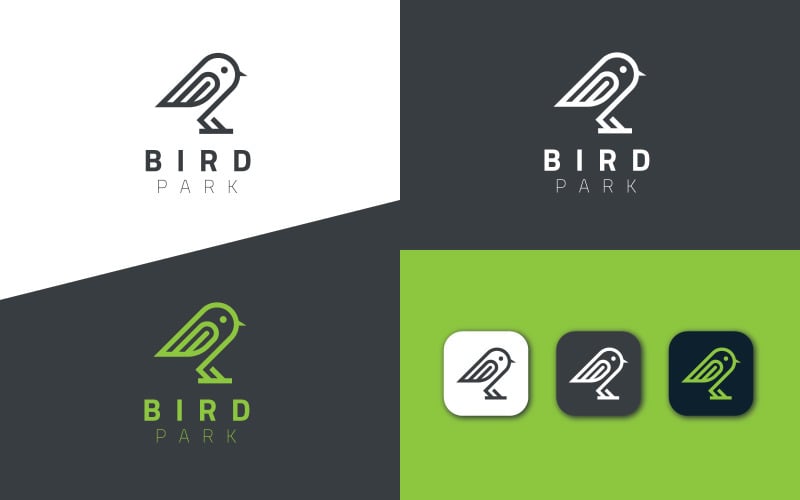 Bird Park Logo Design Template #337218 - TemplateMonster