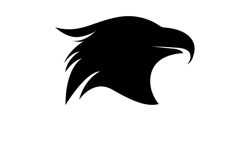 Tête d'aigle Logo Vector icon Template vecteur v6