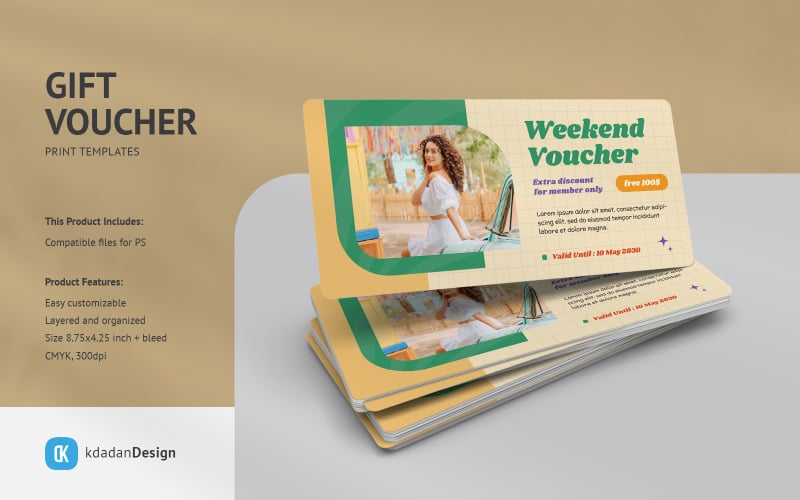 Gift Voucher PSD Templates Vol 096 #337431 - TemplateMonster