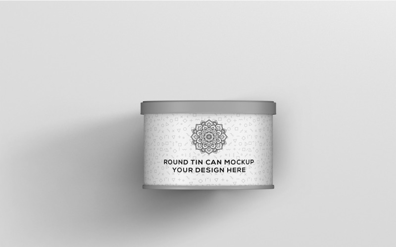 Tin Can - Small Round Tin Can Mockup 3 - TemplateMonster