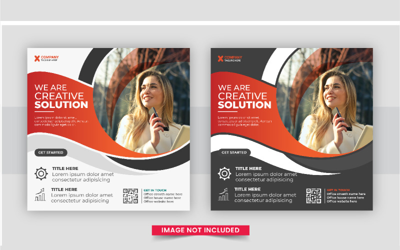 Creative digital marketing post design template