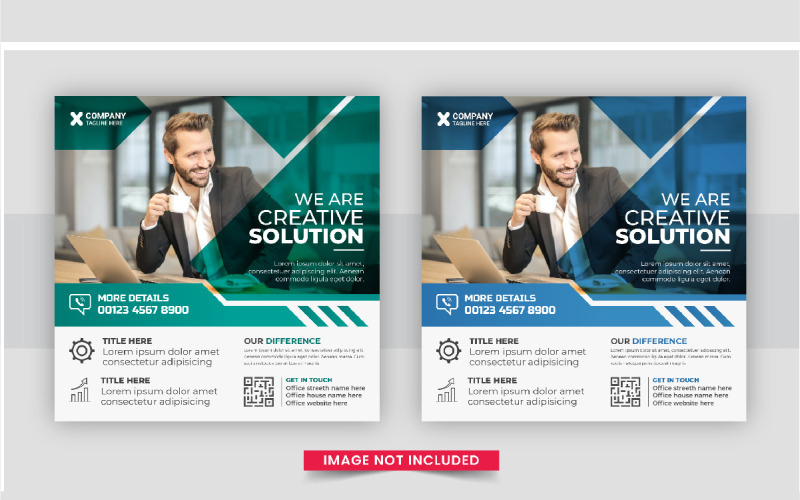 Creative digital marketing post design - TemplateMonster