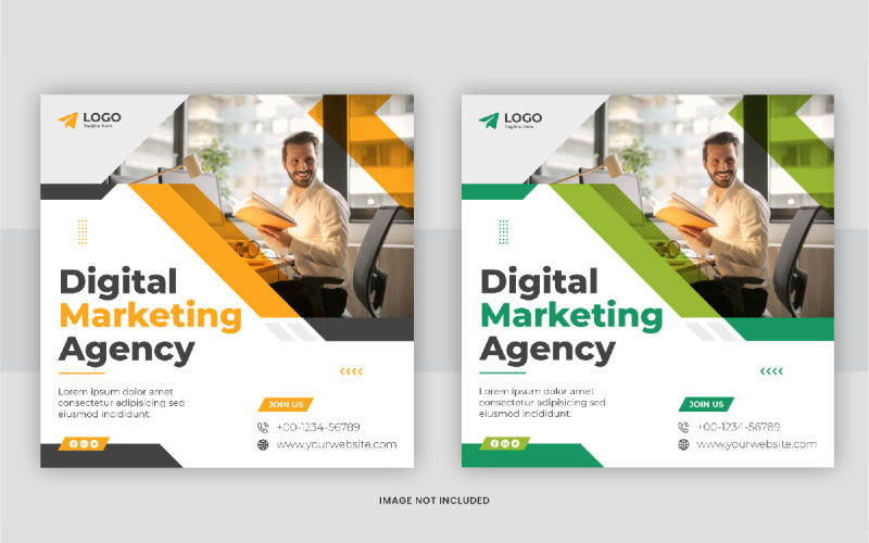 Modelo de postagem de marketing digital - TemplateMonster