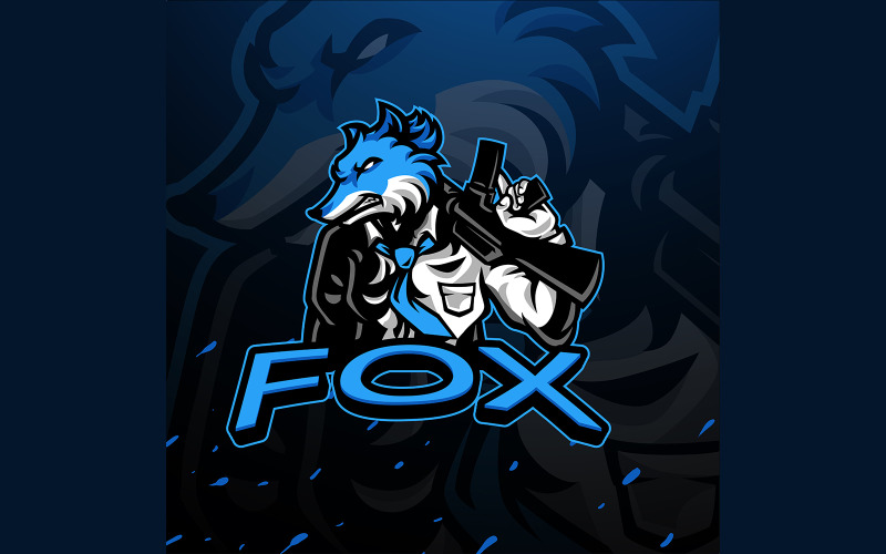 Fox V2 Maskot Esport Logo Çizimi #337819 - TemplateMonster
