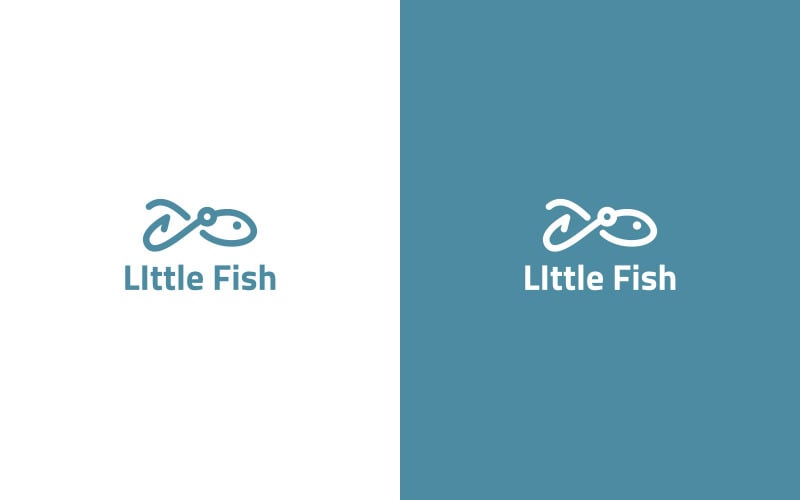 Little Fish Logo Design Template #337841 - TemplateMonster