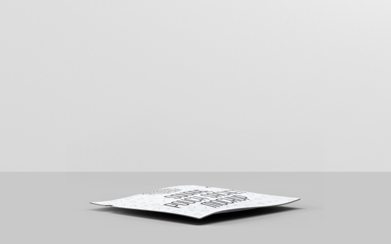 Sachet - Square Pouch Sachet Mockup 7 - TemplateMonster
