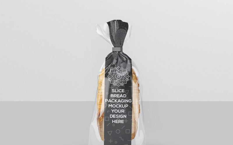 Bread - Slice Bread Packaging Mockup - TemplateMonster