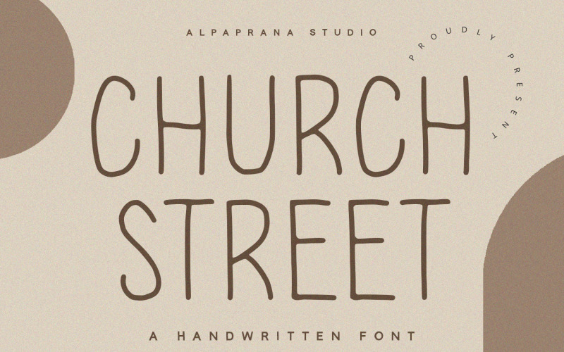 Kirche Street - Handschriftliche Schriftart - TemplateMonster