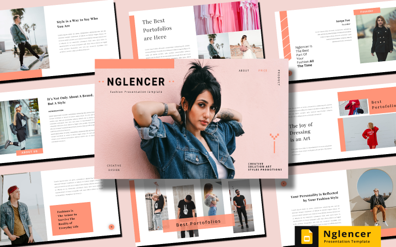 Marion - Fashion Google Slides #84494 - TemplateMonster