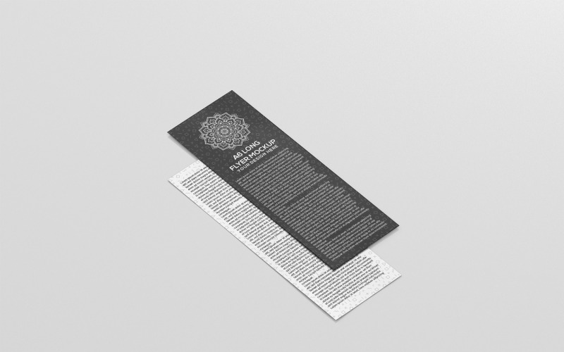 Flyer - A6 Long Flyer Mockup 2 #338378 - TemplateMonster