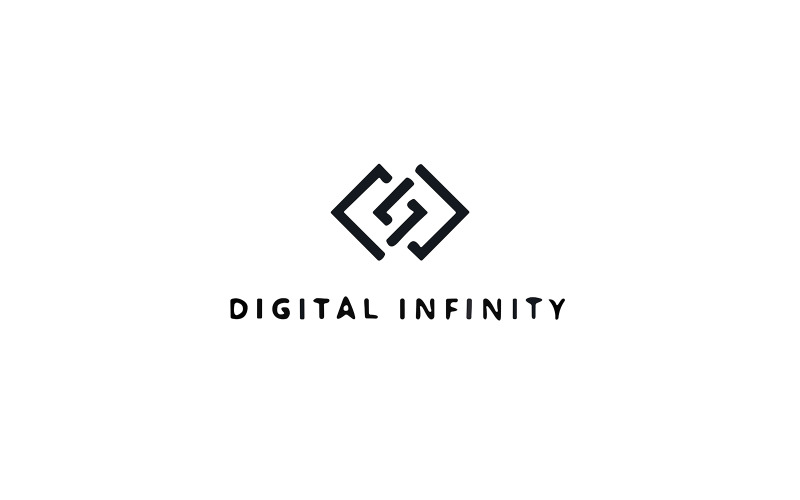 Vetor do logotipo digital Infinity #338590 - TemplateMonster