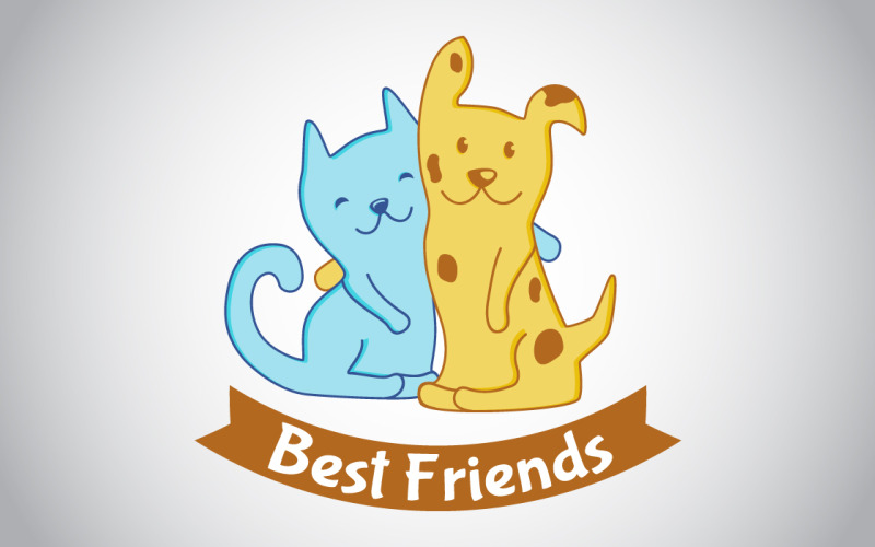 Best Friends Pet Logo Template #338637 - TemplateMonster