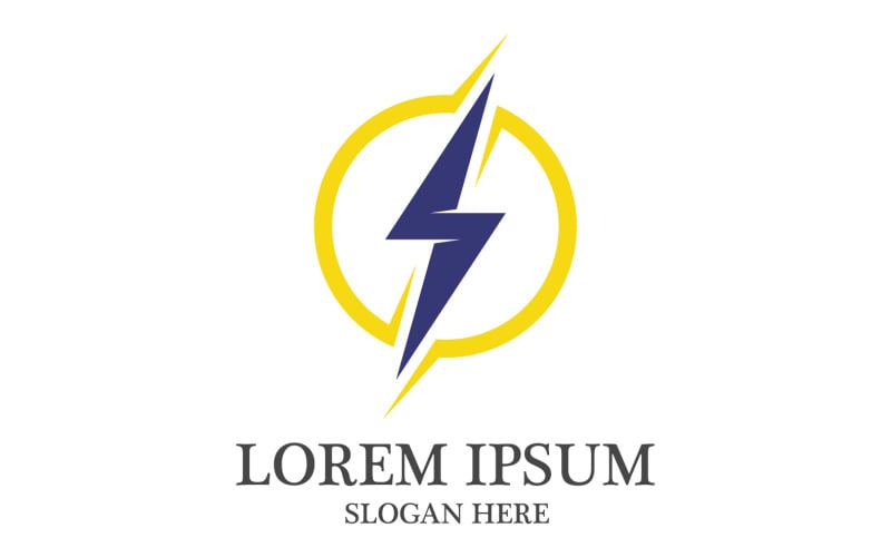 Rayo logo flash rayo iconos vector v2 - TemplateMonster