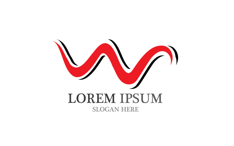 Letter W business name initial logo v1 - TemplateMonster