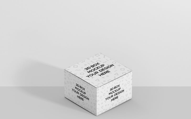 Square Box - Square Box Mockup #339171 - TemplateMonster