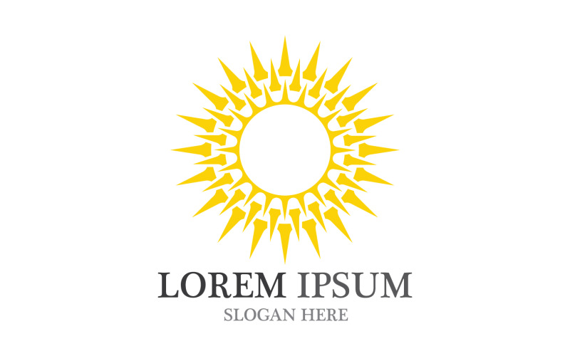 Sun yellow vector template logo v12 #339117 - TemplateMonster