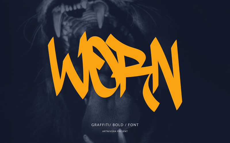 Porté - Modèle de police Graffiti #339208 - TemplateMonster