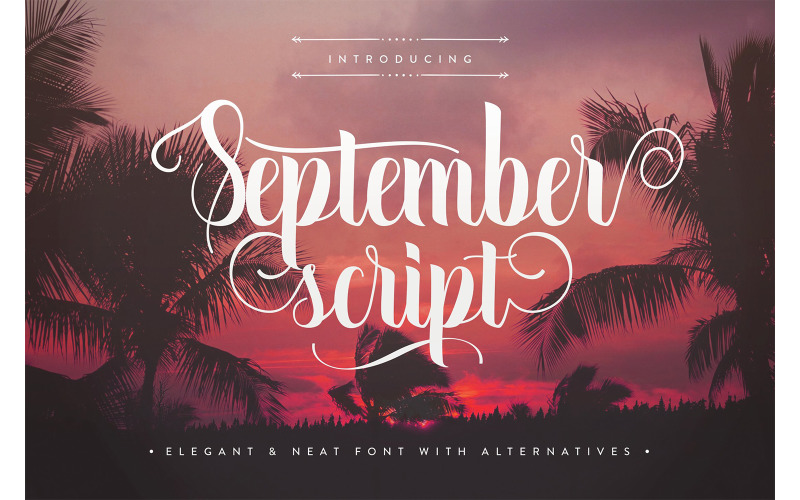 September Script Font - September Script Font