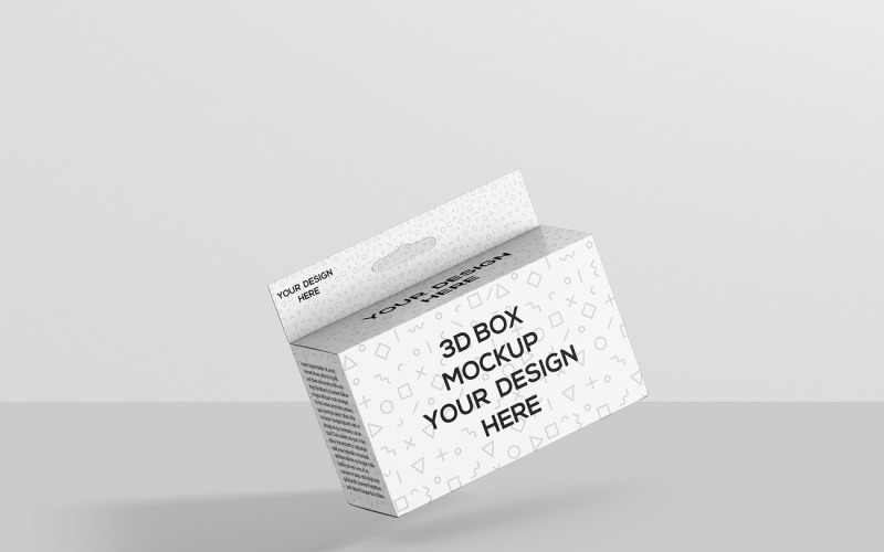 Maquete de caixa retangular fina #339463 - TemplateMonster