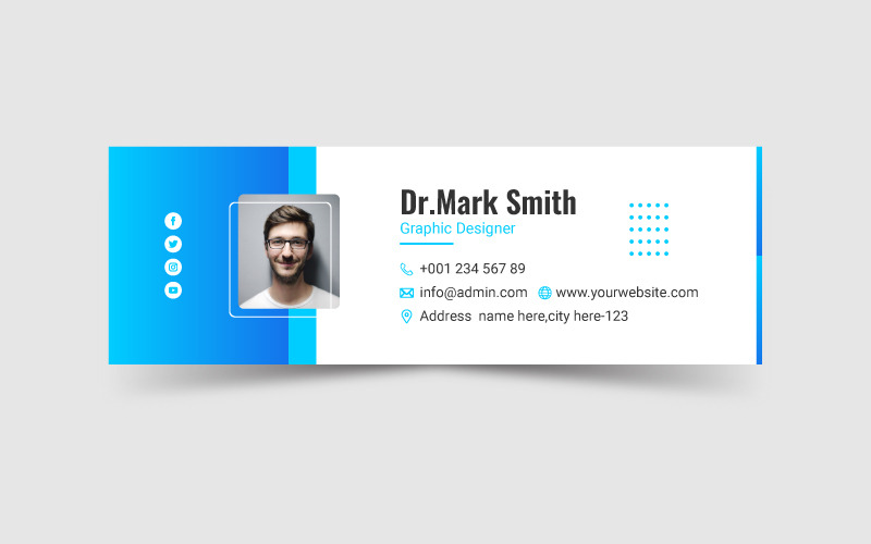 Email signature design template. #339560 - TemplateMonster