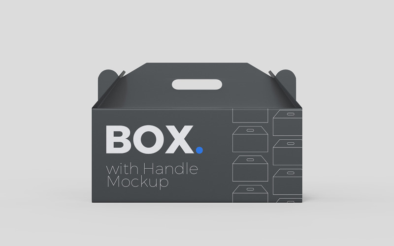 Box with handle Mockups Vol 04 #339775 - TemplateMonster