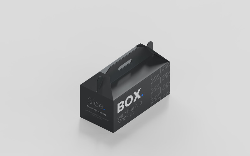 Box with handle Mockups Vol 08 #339780 - TemplateMonster