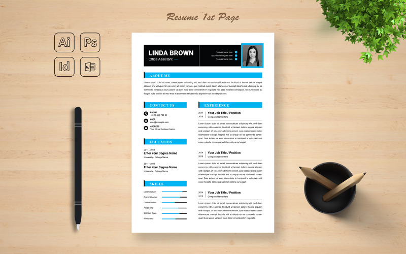 Creative Resume Design / CV Template - TemplateMonster