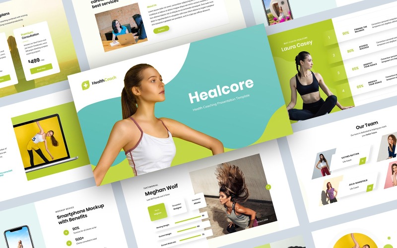 Healcore - Health Coaching Presentation Google Slides Template