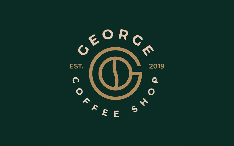 Vecteur de logo de café George #340139 - TemplateMonster