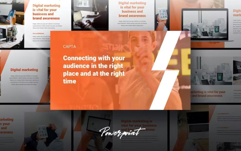 Capta – Powerpoint-Vorlage für digitales Marketing