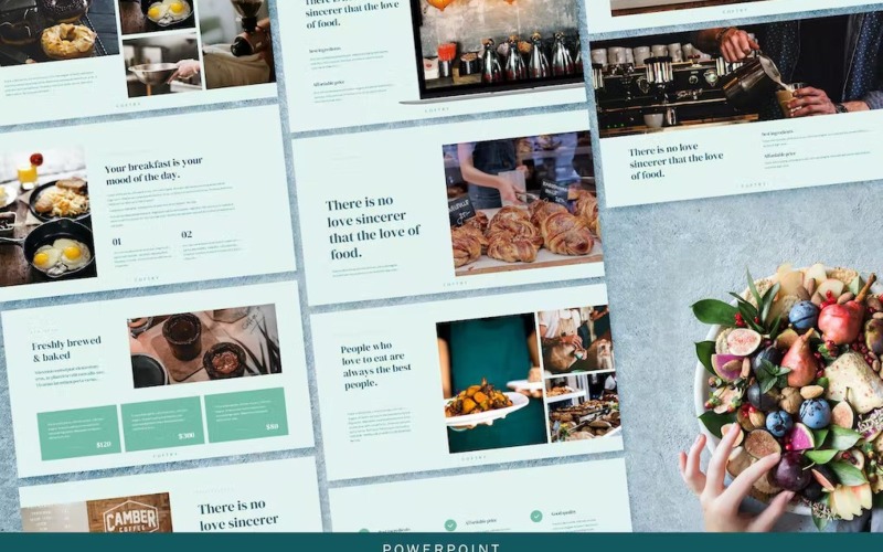 Coftry - Plantilla de PowerPoint para comida y cocina