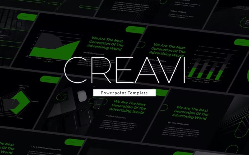 Creavi - Plantilla de PowerPoint de tema tecnológico