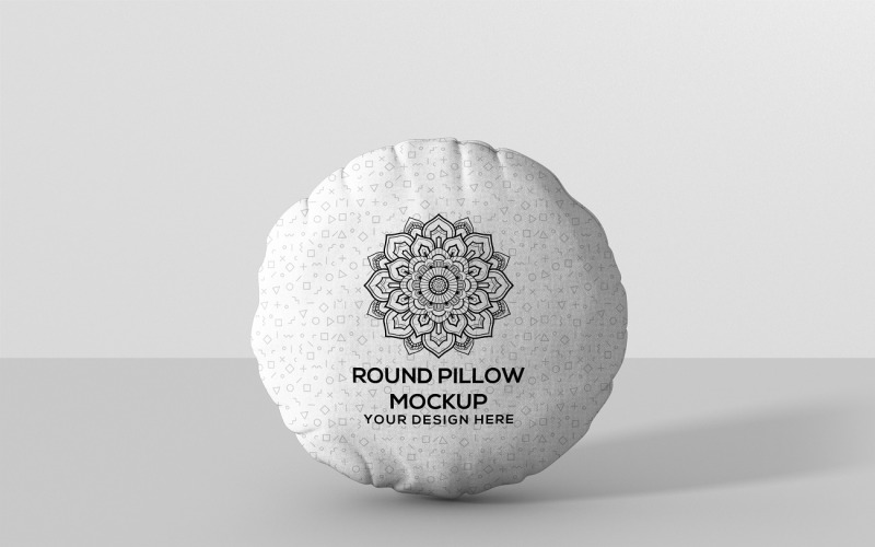 Pillow - Round Pillow Mockup #340585 - TemplateMonster