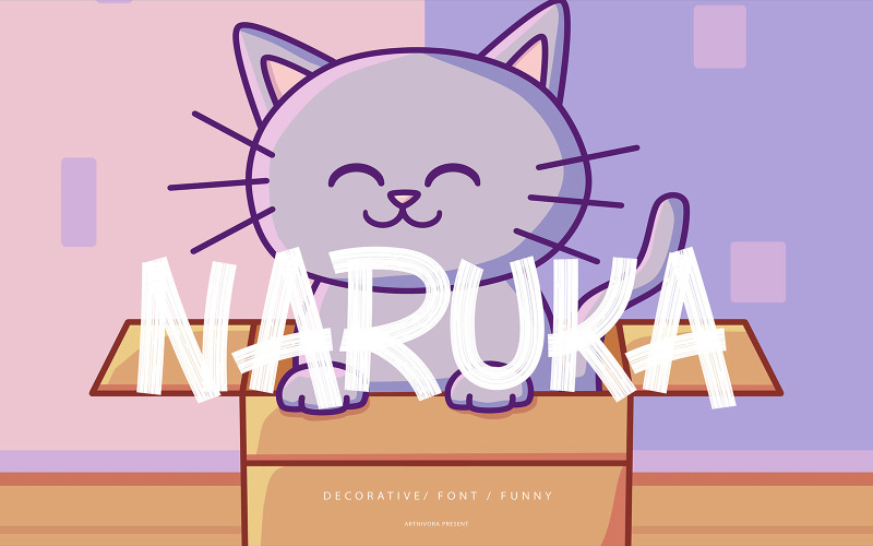 Naruka - Plantilla de fuente decorativa - TemplateMonster