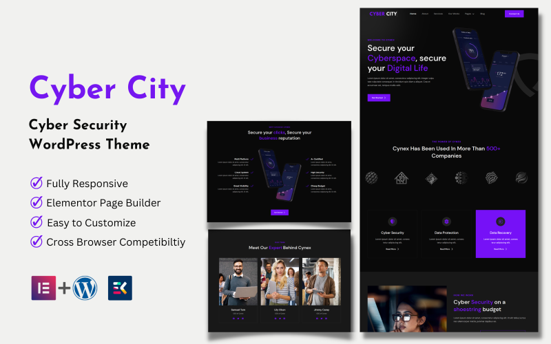 Cyber City - Cyber Security Services WordPress Theme