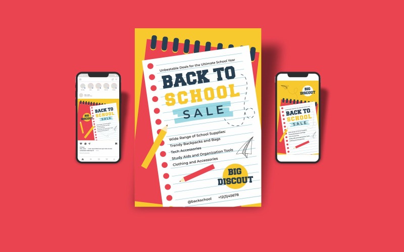 Back To School Sale Bundle Template #340978 - TemplateMonster