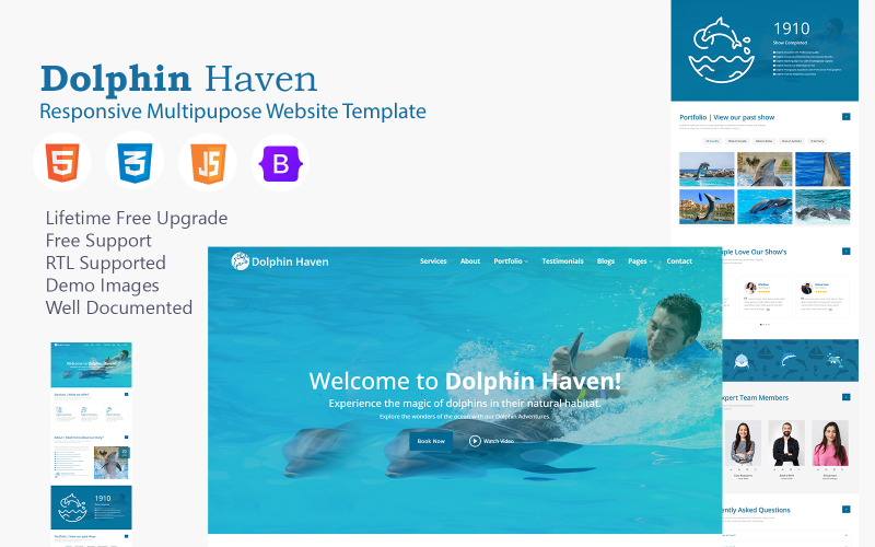 Dog Responsive Website Template #47636 - TemplateMonster