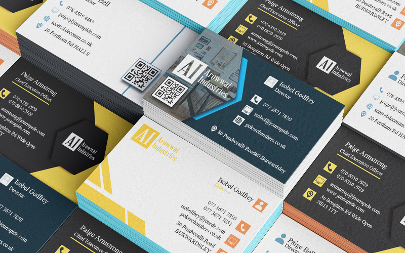 Fully Editable and Easy to Customize Visiting Card